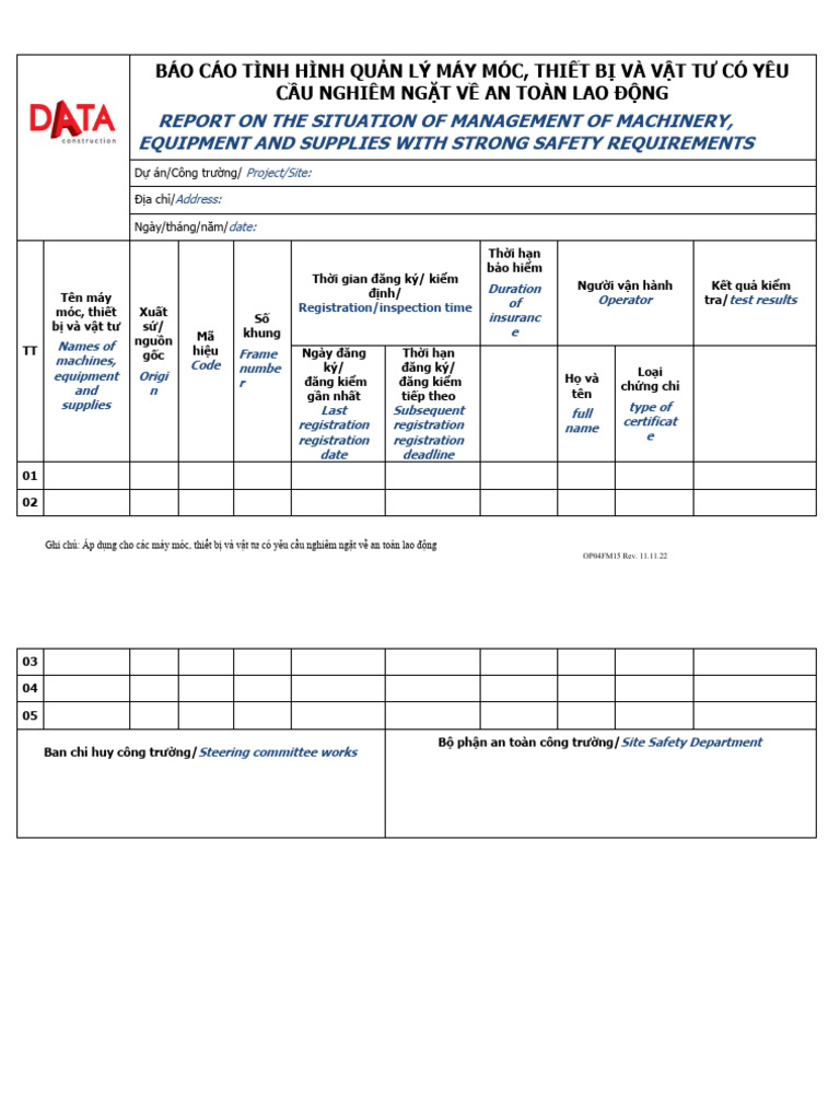 OP04FM15 Bao Cao THQL MMTB Va VT YCNN ATLD - EV | PDF