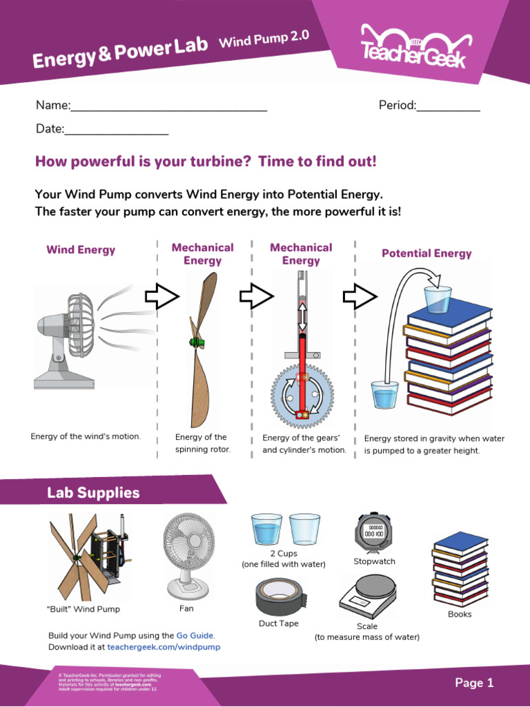 Wind Pump Power Calculation Guide | PDF | Pump | Potential Energy