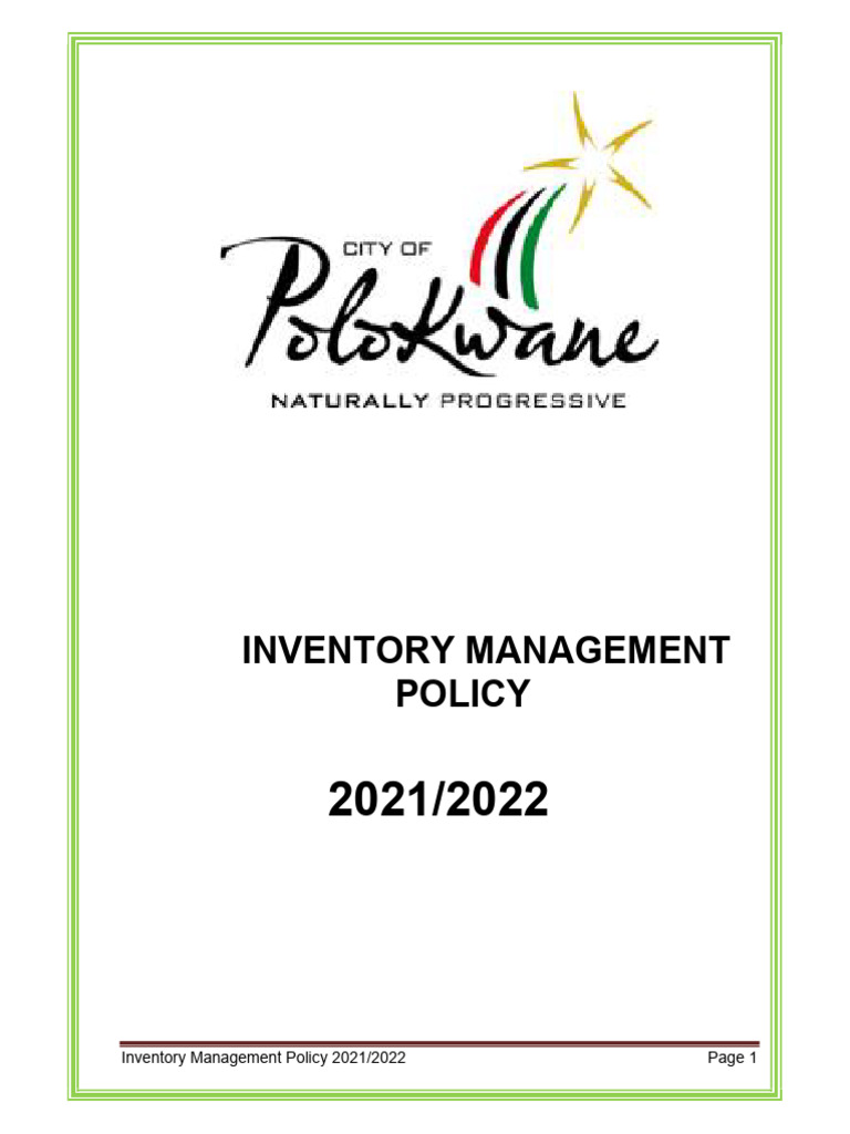 Inventory Management Policy 2021 - 21 | Download Free PDF | Inventory | Online And Offline