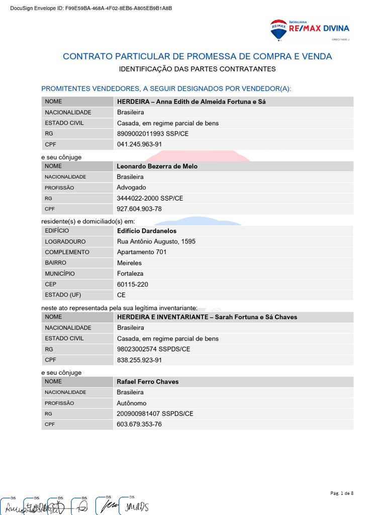 Contrato Promessa de Compra e Venda | PDF