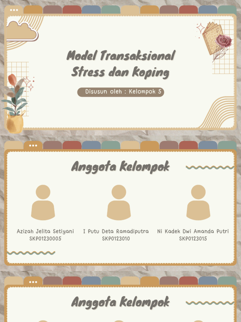 Model Transaksional Stress Dan Koping | PDF