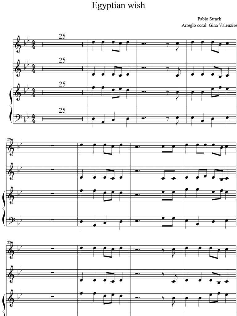 Egyptian Wish Coro | PDF