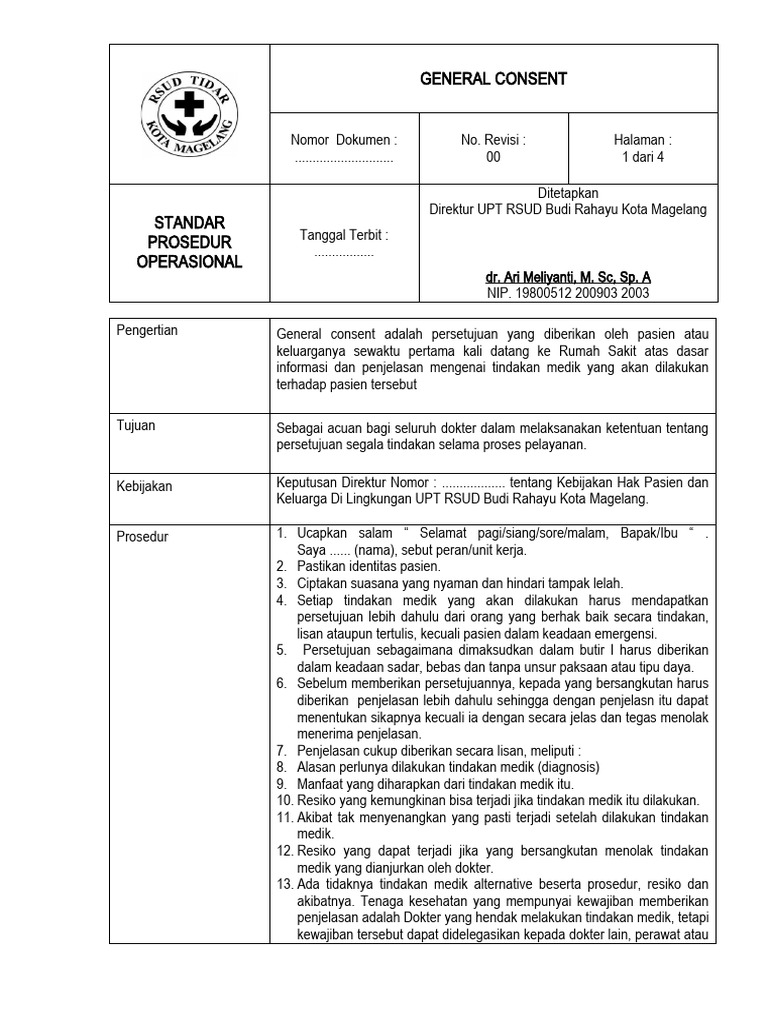 Sop General Concent | PDF | Pengembangan Diri | Sains & Matematika