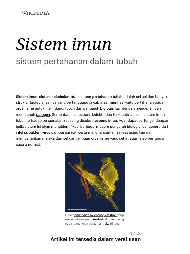 Sistem Imun | PDF | Kesehatan Holistik