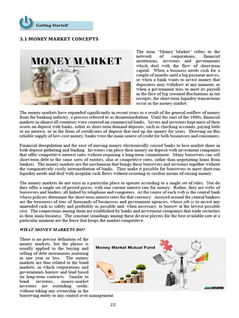 Unit 3 The Money Market | PDF | Credit Rating | Repurchase Agreement