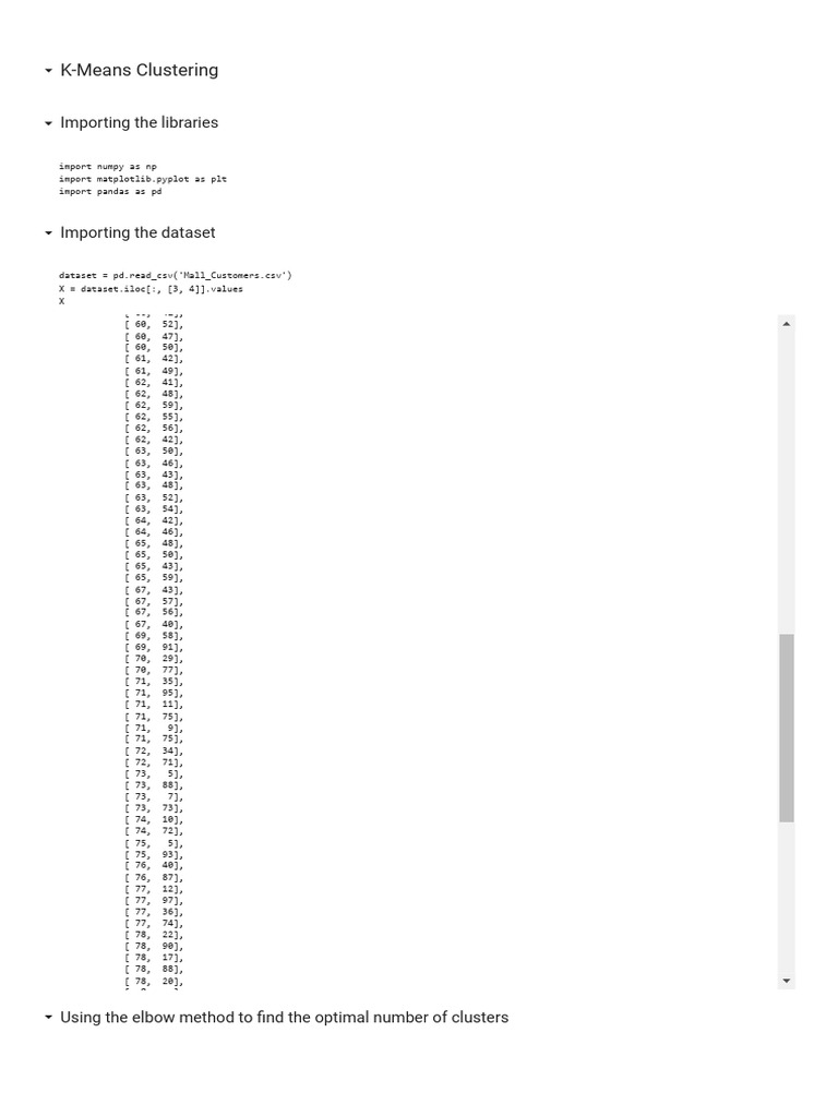 K Means Clustering Ipynb Colaboratory Pdf Data Mining Information Science