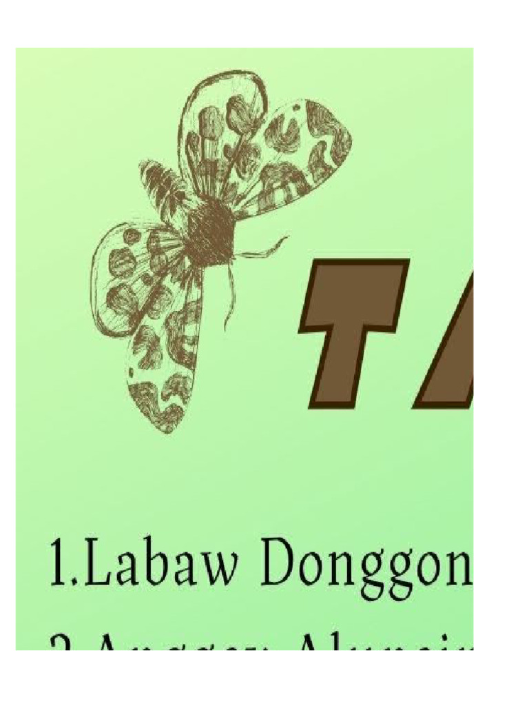 Tauhan Sa Labaw Donggon | PDF