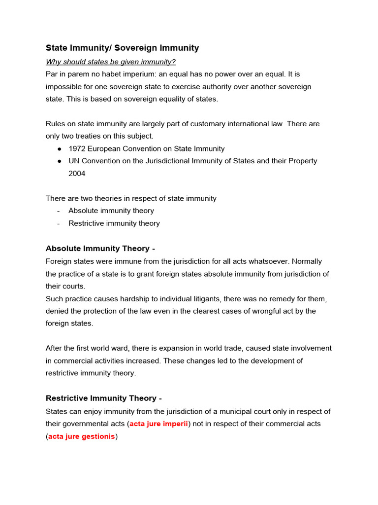 Immunity From Jurisdiction | PDF | Diplomatic Mission | Diplomatic Rank