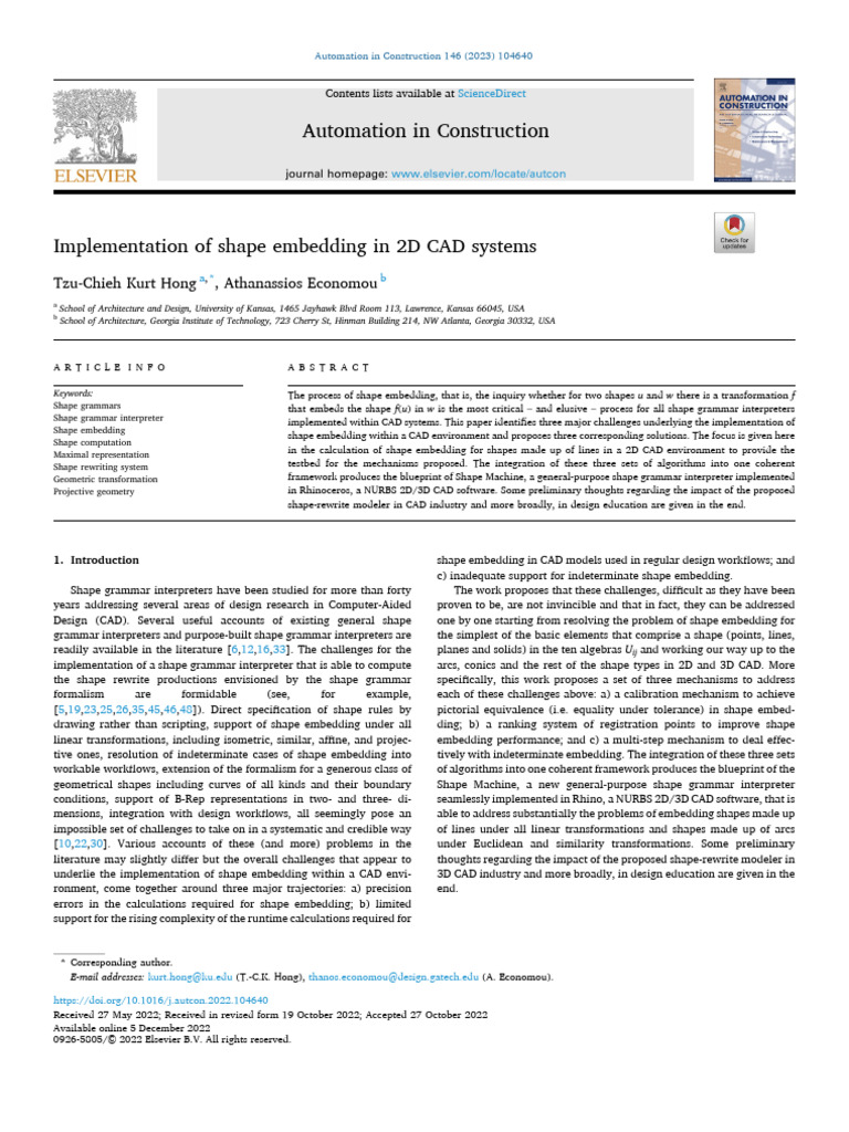Hong-Economou - 2023 - Implementation of Shape Embedding in 2D CAD ...