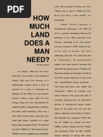 How Much Land Does A Man Need | PDF | Leo Tolstoy