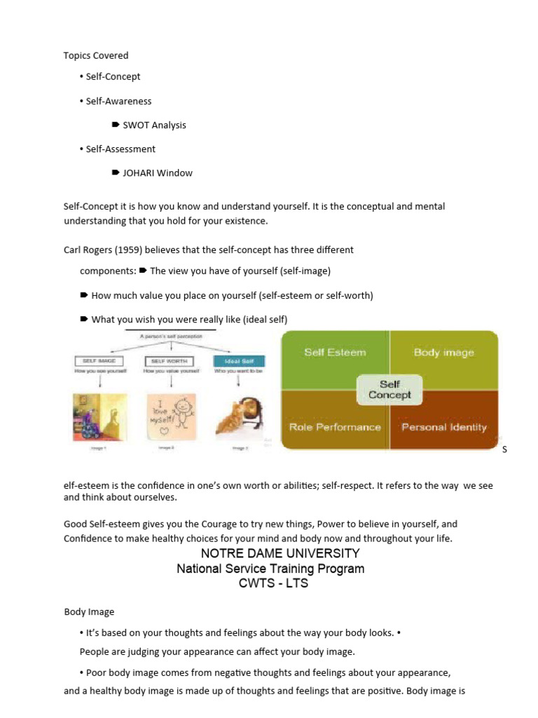 Self Awareness | PDF | Self Esteem | Self Concept