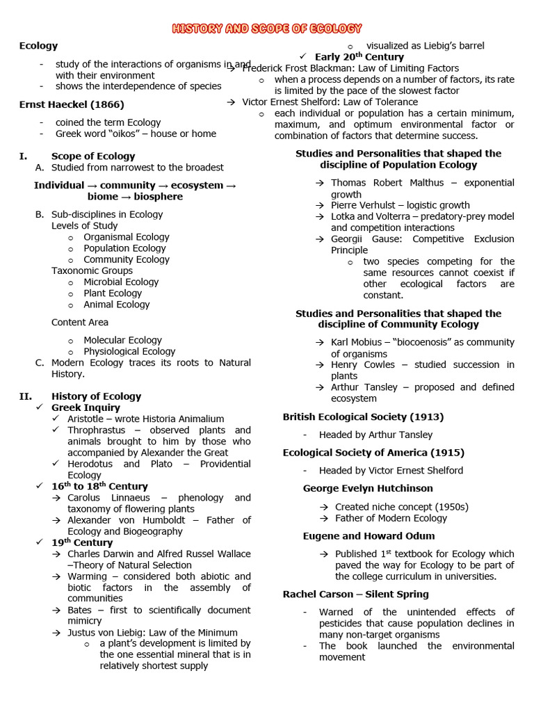 Reviewer - Organismal Ecology | PDF | Ecological Niche | Ecology