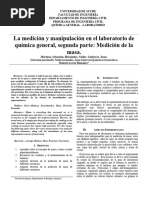 Prueba de Excentricidad en Balanzas | PDF | Química | Ciencias fisicas