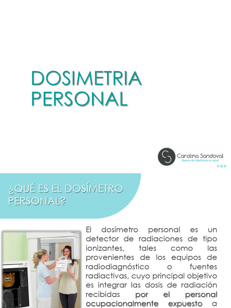Dosimetria Personal | PDF | Dosimetría | Física Aplicada e ...