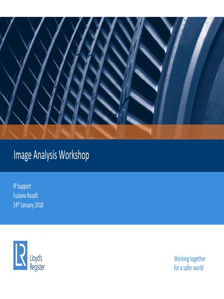 Image Analysis Workshop Overview | PDF | Histogram