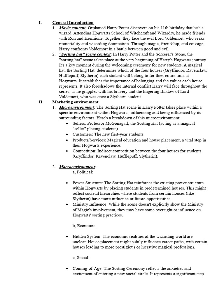 Harry Potter Sorting Hat Analysis | PDF | Social Psychology | Harry Potter