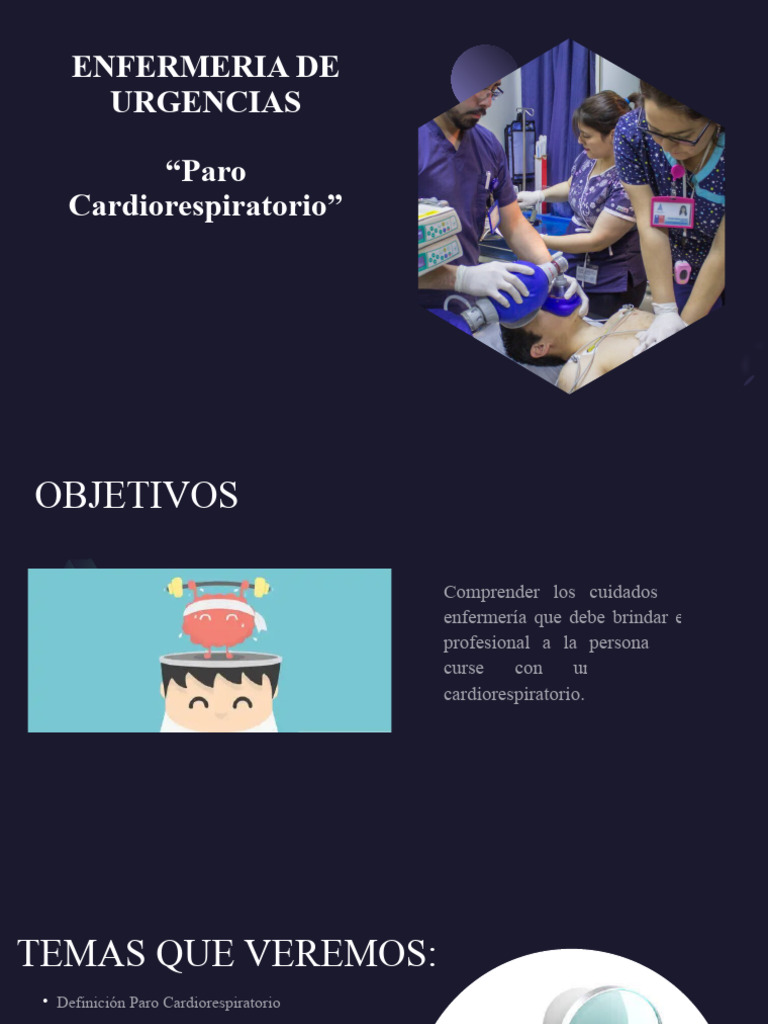 Paro Cardiorespiratorio | PDF | Reanimación cardiopulmonar | Paro cardíaco