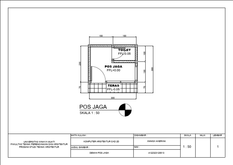 Denah Pos Jaga | PDF