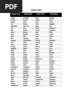 20 Adjetivos para Describir Animales | PDF | Organismos