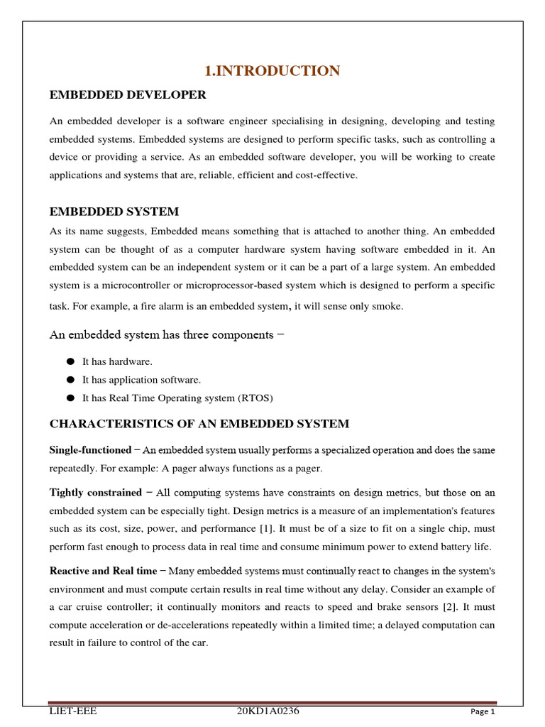 Embedded 0236 | PDF | Microcontroller | Embedded System