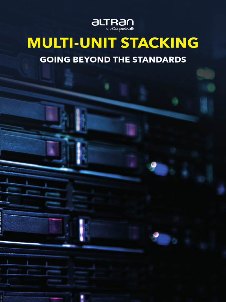 Multi-Unit Switch Stacking Guide | PDF | Network Topology | Network Switch