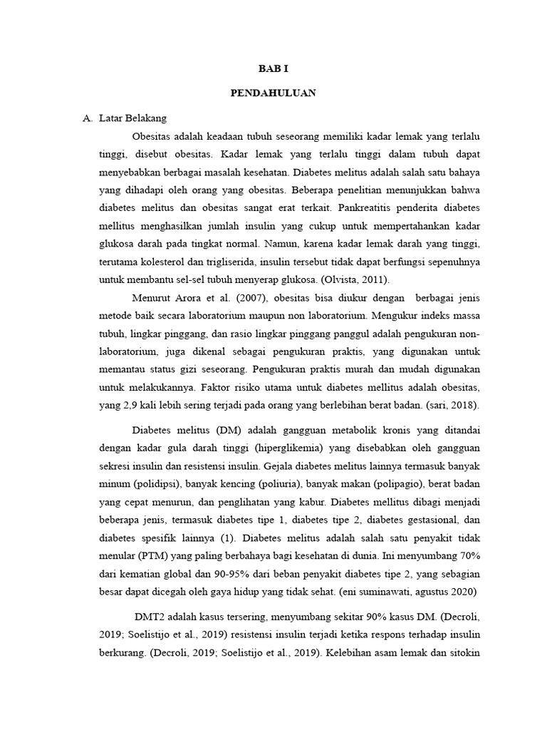 Hubungan Obesitas dan Diabetes Tipe 2 | PDF