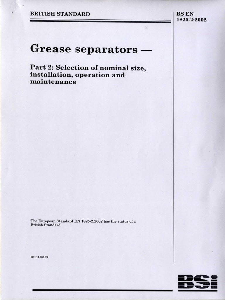 En 1825-2-2002 Grease Traps | PDF