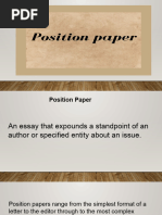 Position Paper Format Guide | PDF