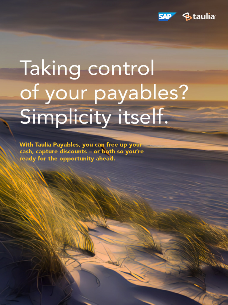 Taulia Payables White Paper | PDF | Supply Chain | Cash