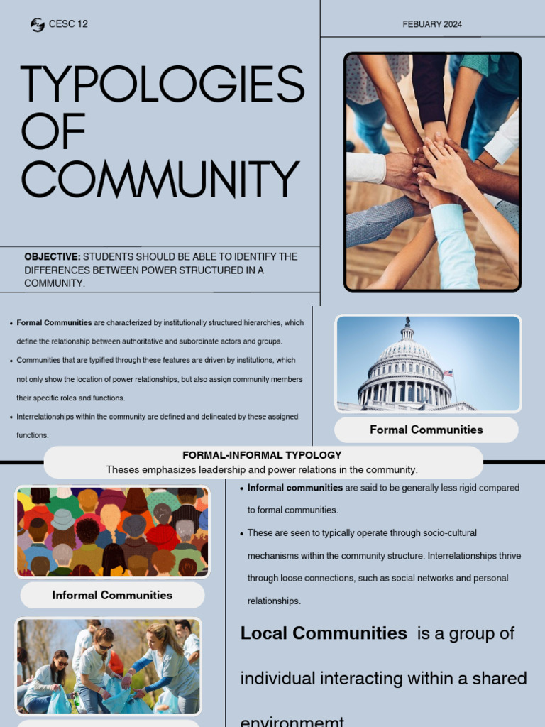 Typologies in Community | PDF | Community | Social Psychology