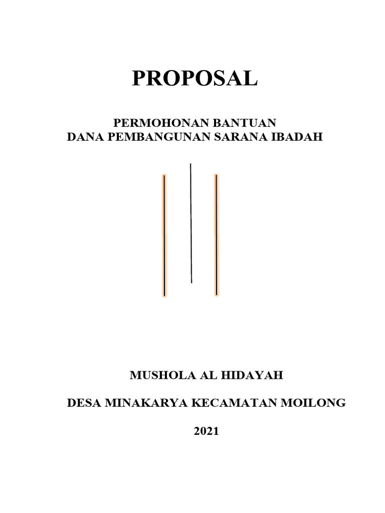 Proposal Mushola Al Hidayah | PDF
