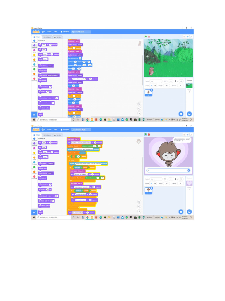 Ejercicios Scratch | PDF