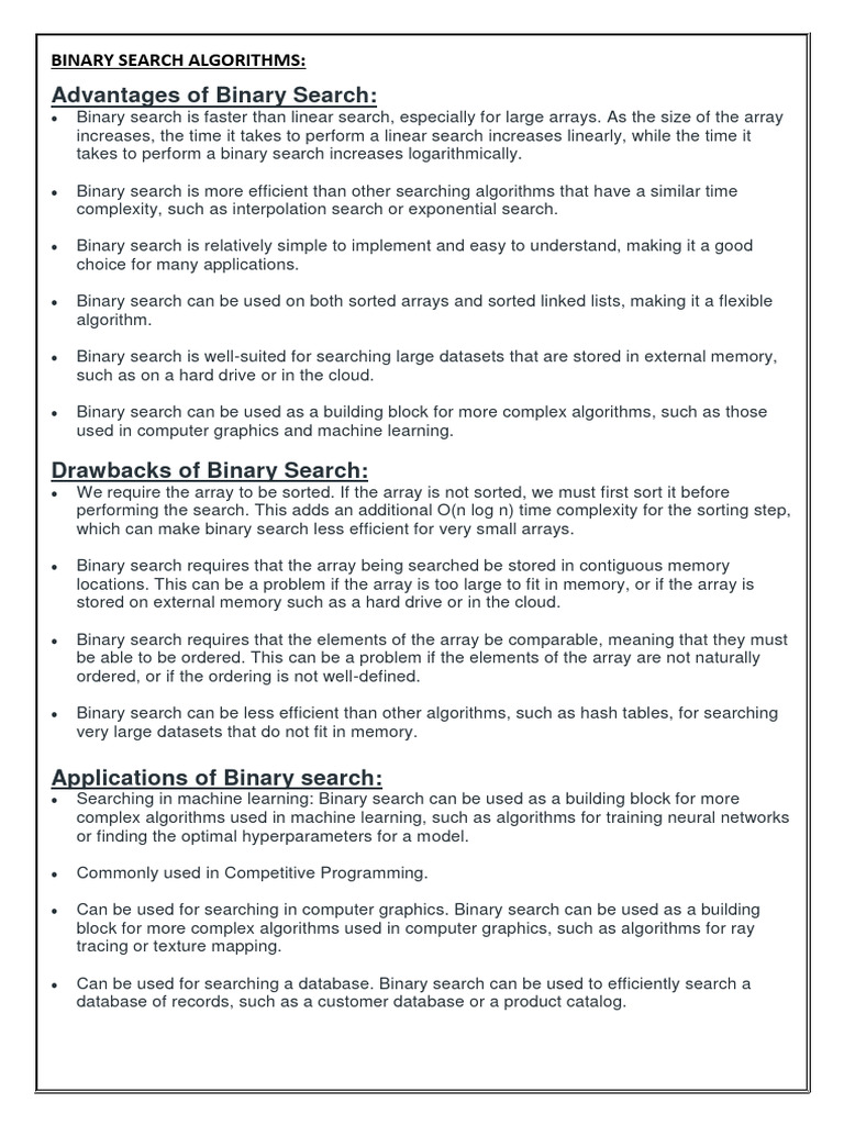 Searching Note1 | PDF | Time Complexity | Algorithms