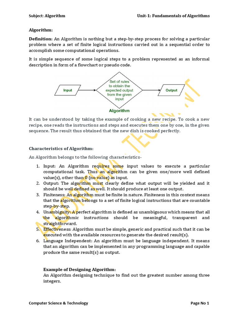 Unit 1 Fundamentals Of Algorithms Pdf Queue Abstract Data Type Time Complexity