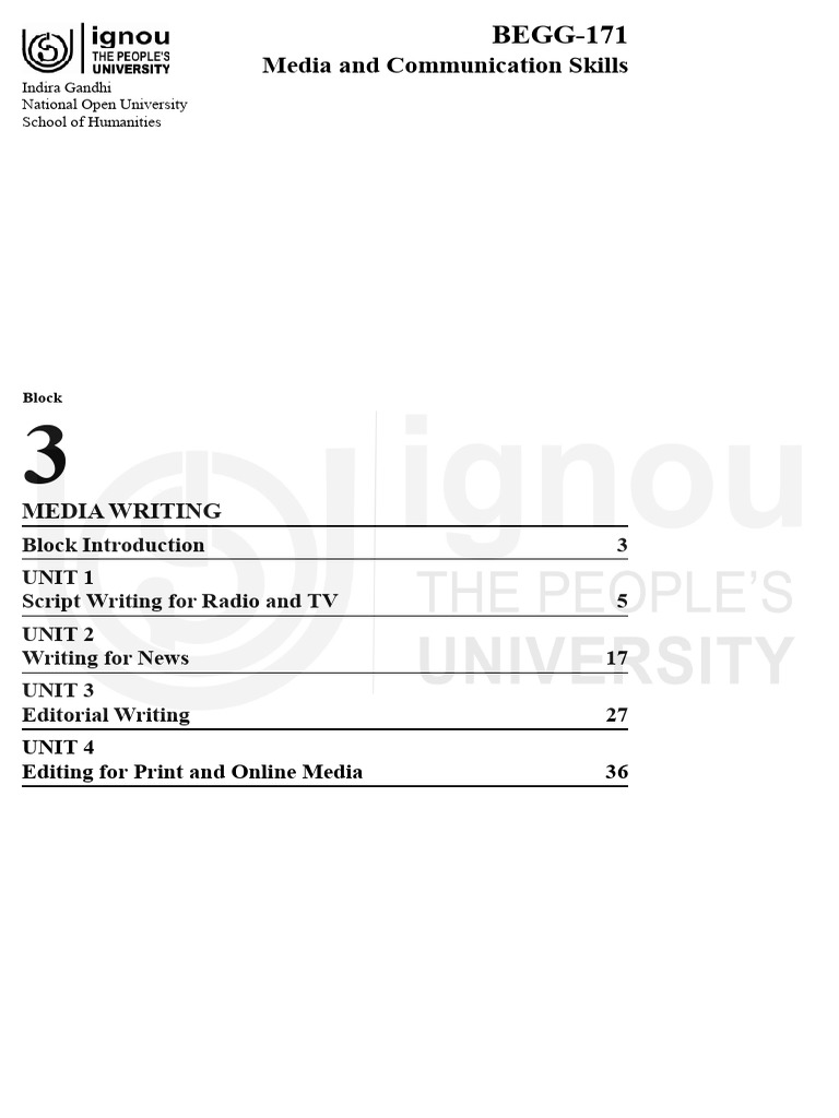 Media Writing - Unit - 3 | PDF | News | Camera
