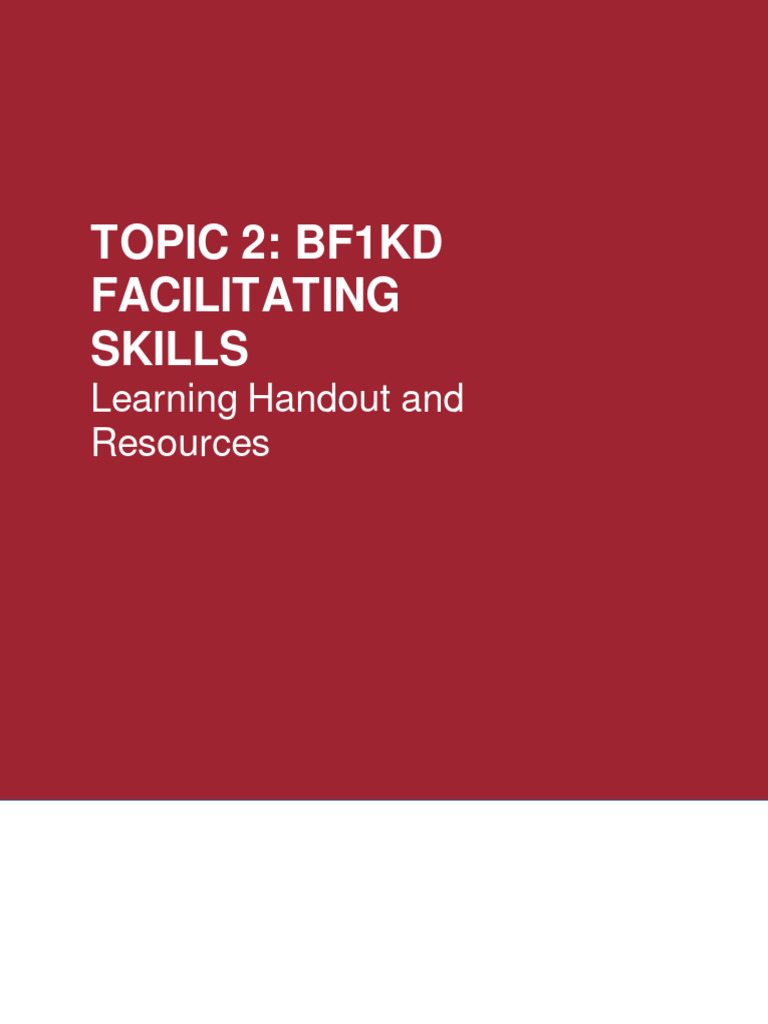 Topic 2 Learner Handout and Resources | PDF