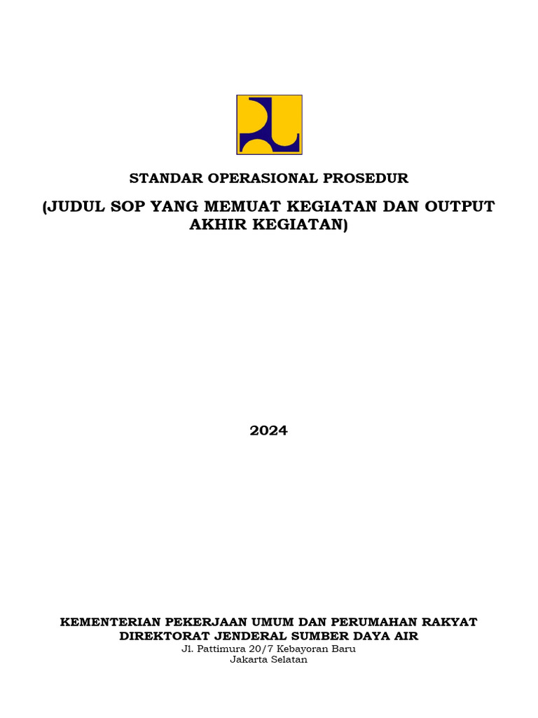 Salinan Format SOP (Final) 2021 | PDF