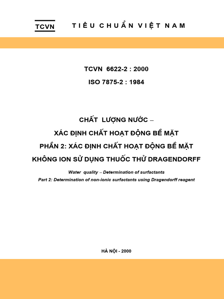 Van Ban gocTCVN - QCVN So TCVN 6622-2 - 2000 (ISO 7875-2 - 1984) Ngay 30-11 - 0001 (Con Hieu Luc ...