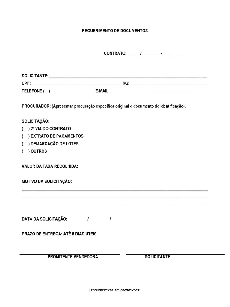 Requerimento Modelo | PDF