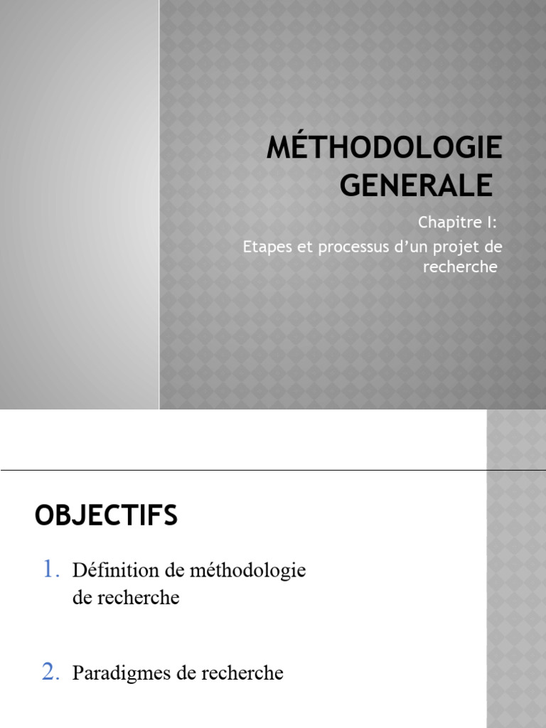 Guide de Méthodologie de Recherche | PDF | Paradigme | Observation
