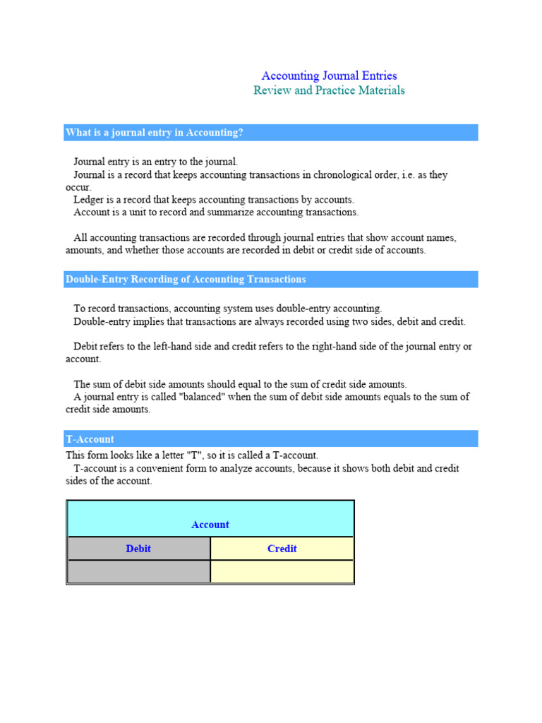 Accounting Journal Entries | PDF | Debits And Credits | Corporations