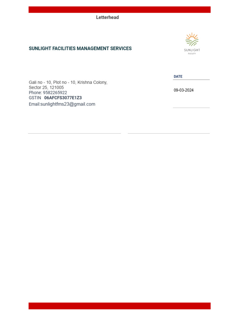 Bill Invoice Sunlight | PDF