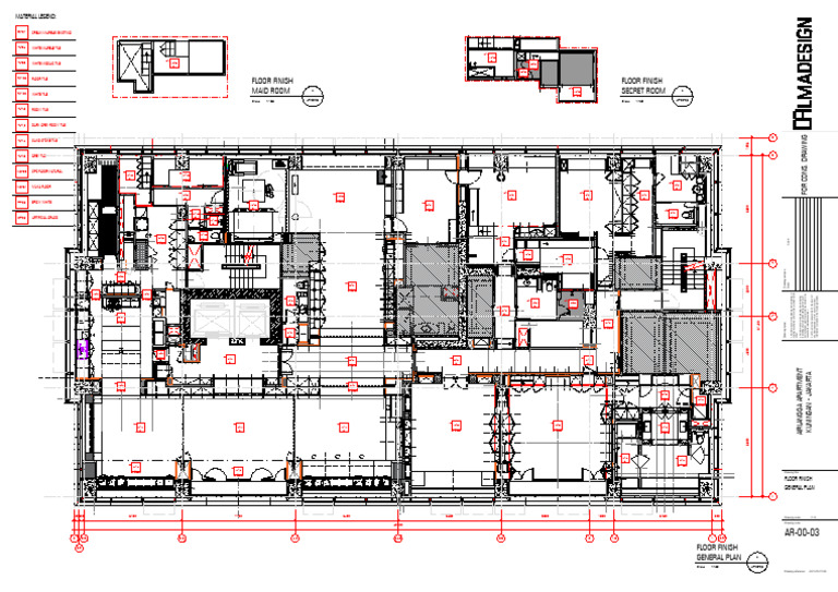 Airlangga Apartment Floor Finish Plan | PDF | Materials | Structural ...