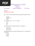 Mathematics Stage 7 Sample Paper 1 | PDF | Length | Area