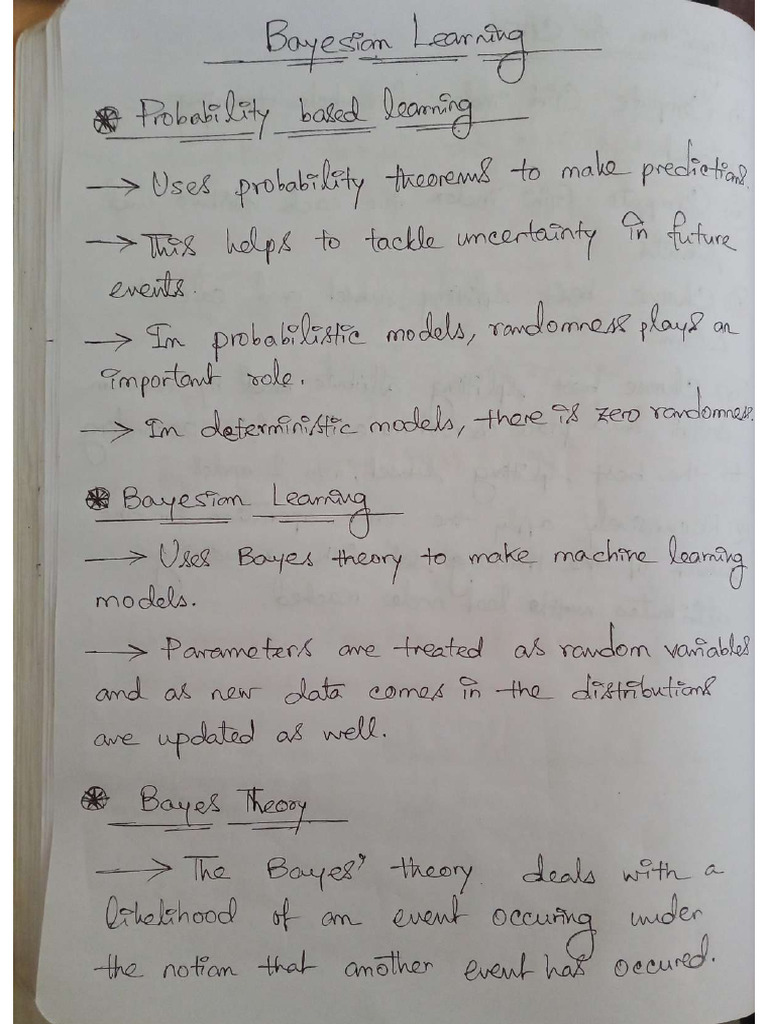 Bayesian Learning in AIML For VTU 5th Sem | PDF