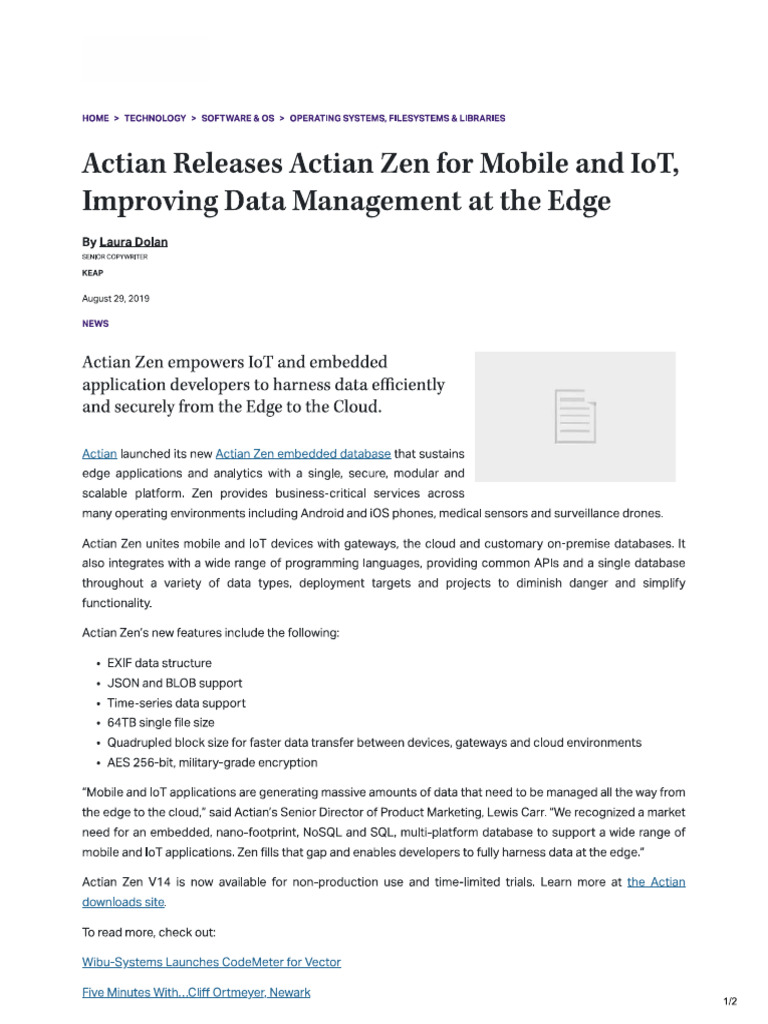 Actian Zen | PDF