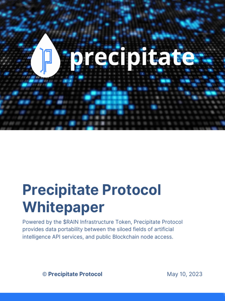 Precipitate Protocol White Paper | PDF | Artificial Intelligence | Intelligence (AI) & Semantics