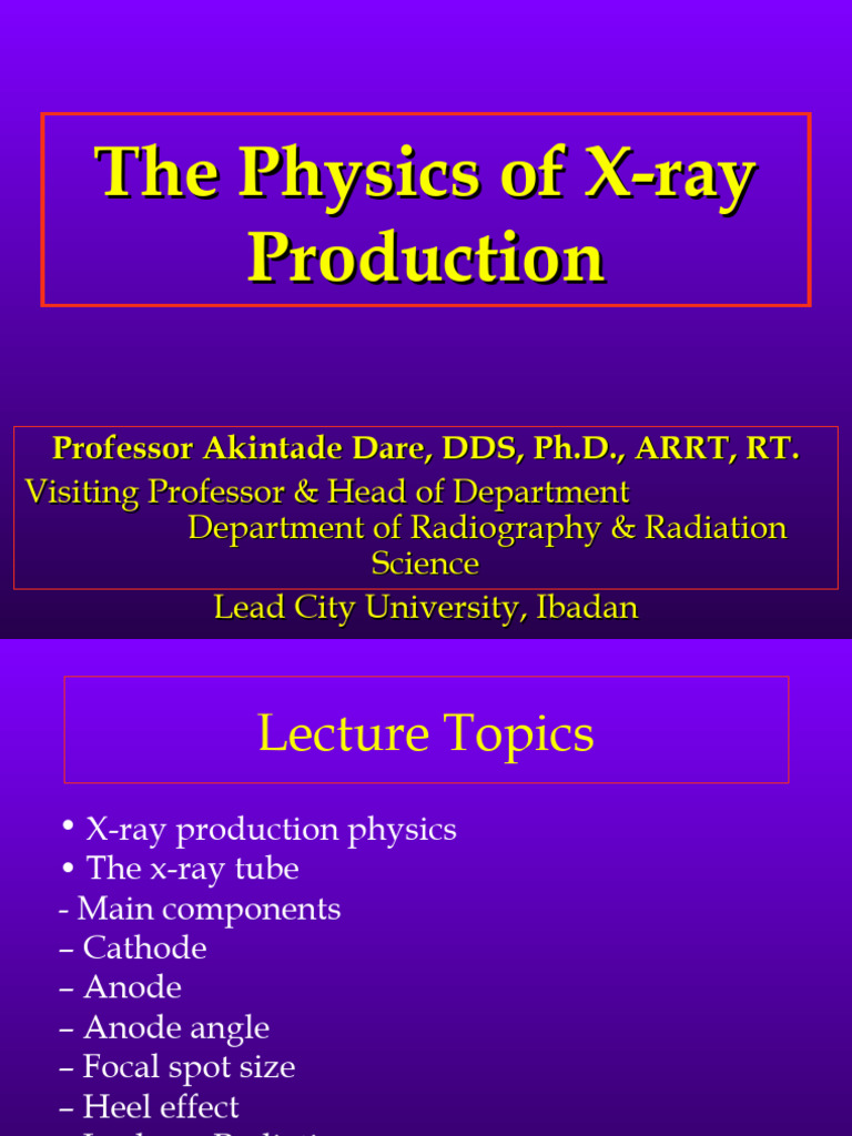 X-Ray Production | PDF