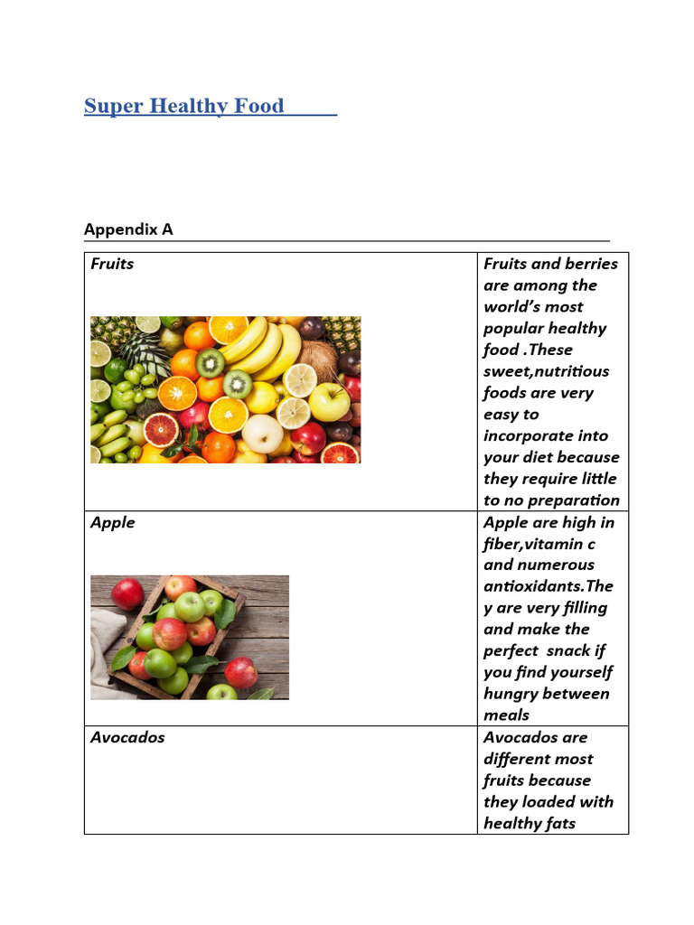 Super Healthy Food | PDF