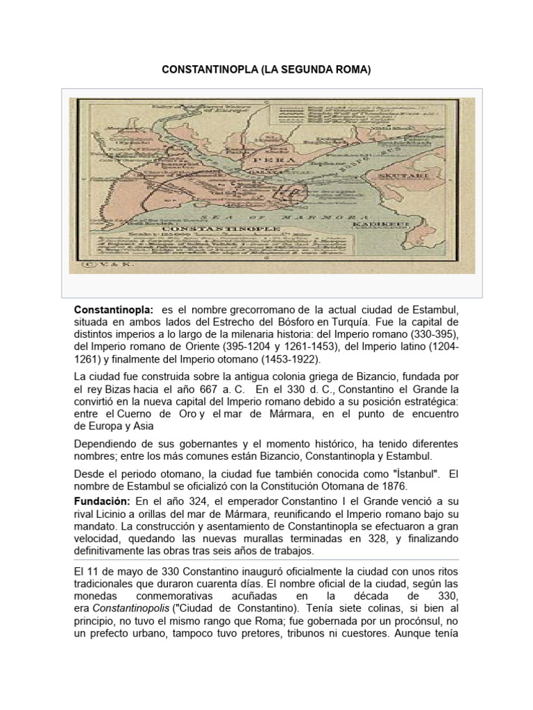 CONSTANTINOPLA | PDF | Constantinopla | Estanbul